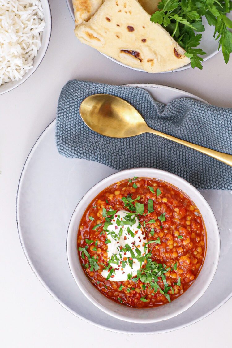 Indisk dhal - Opskrift på indisk dhal med varme krydderier