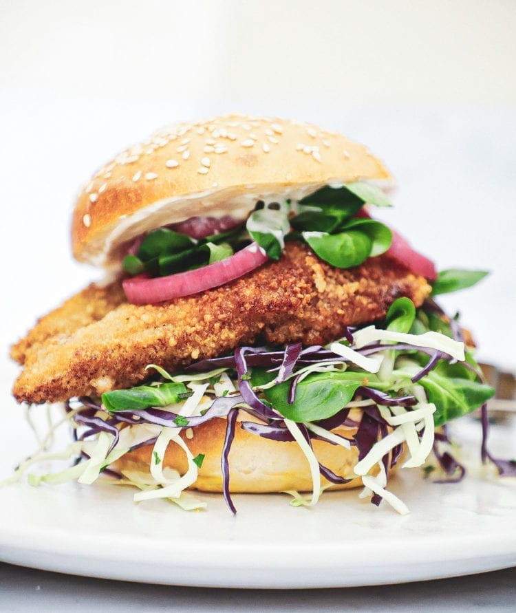 Schnitzel burger - Opskrift på den bedste schnitzel burger