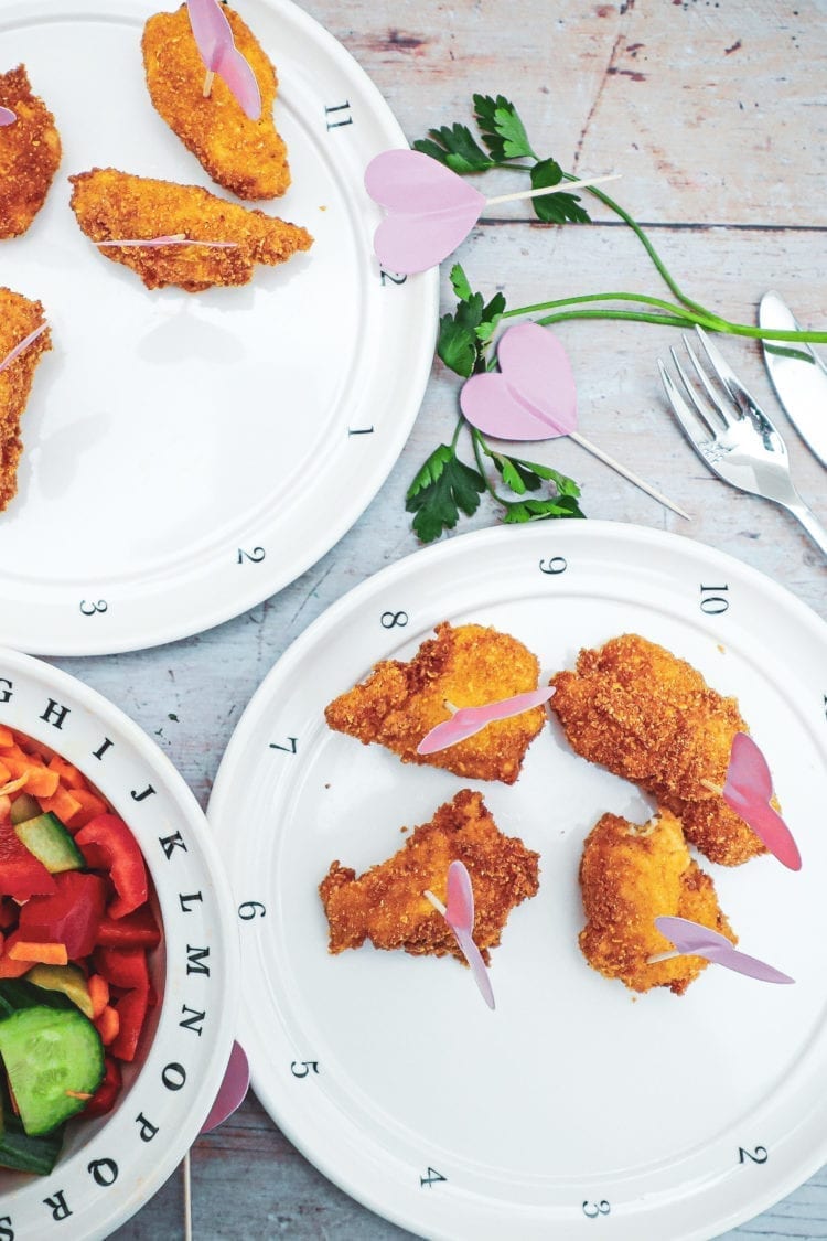 Chicken nuggets - Opskrift på sprøde kyllinge nuggets