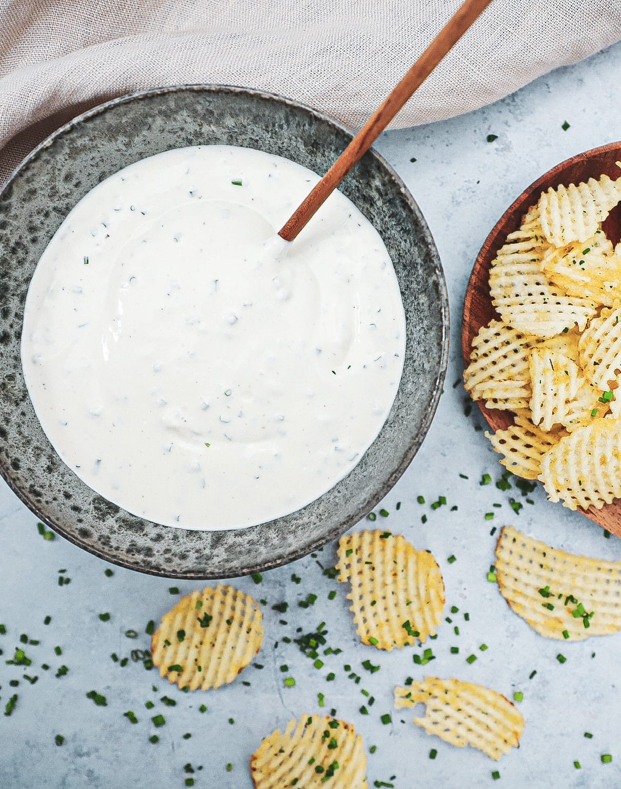 Ranch dressing - Opskrift på cremet ranch dip
