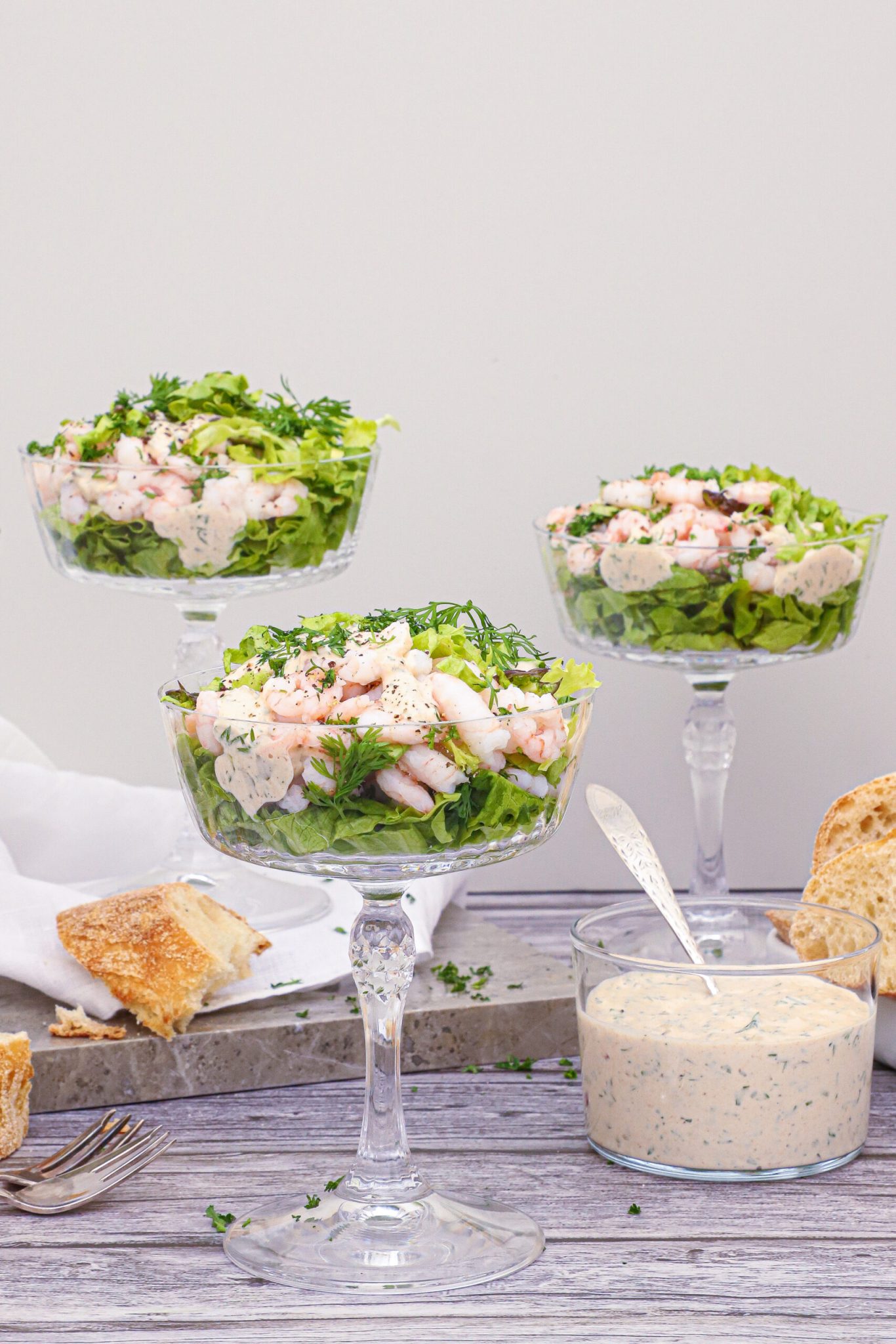 Klassisk rejecocktail - Opskrift på rejecocktail i glas