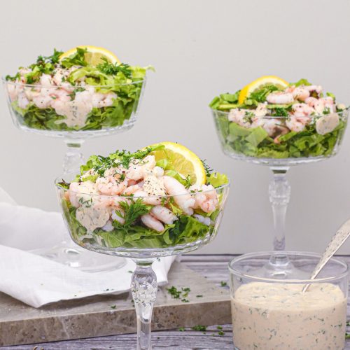 Klassisk rejecocktail - Opskrift på rejecocktail i glas