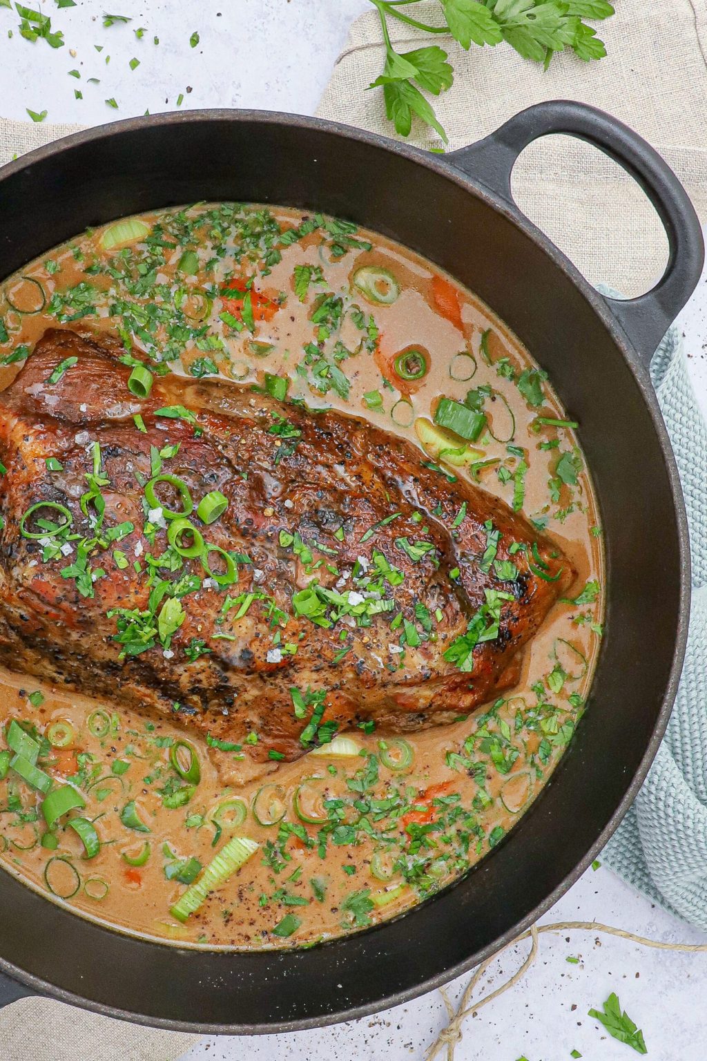 Ølbraiseret nakkefilet - Opskrift på braiseret nakkefilet med øl