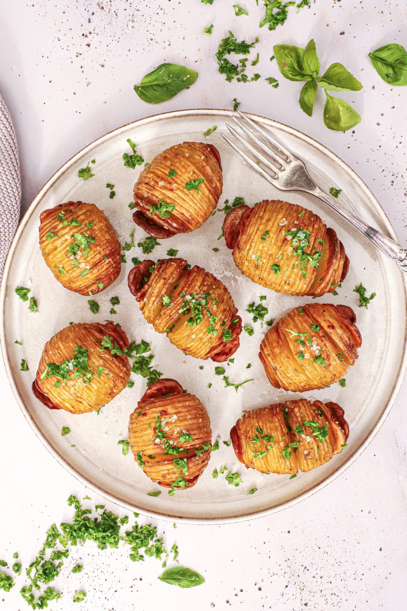 Hasselback kartofler i Airfryer - Hasselbagte kartofler