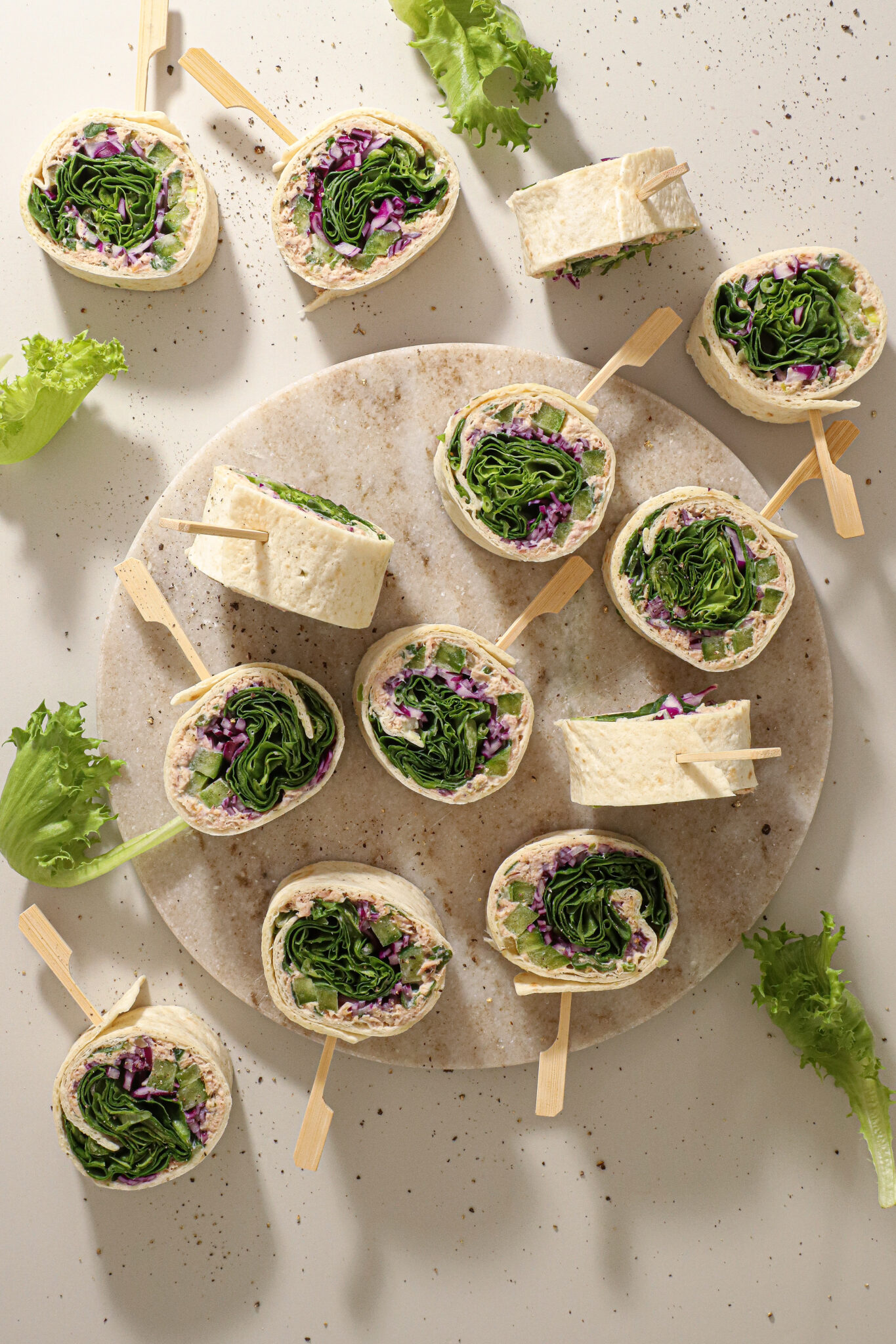 Tortilla hapser med tunsalat - Nem appetizer til fest og picnic