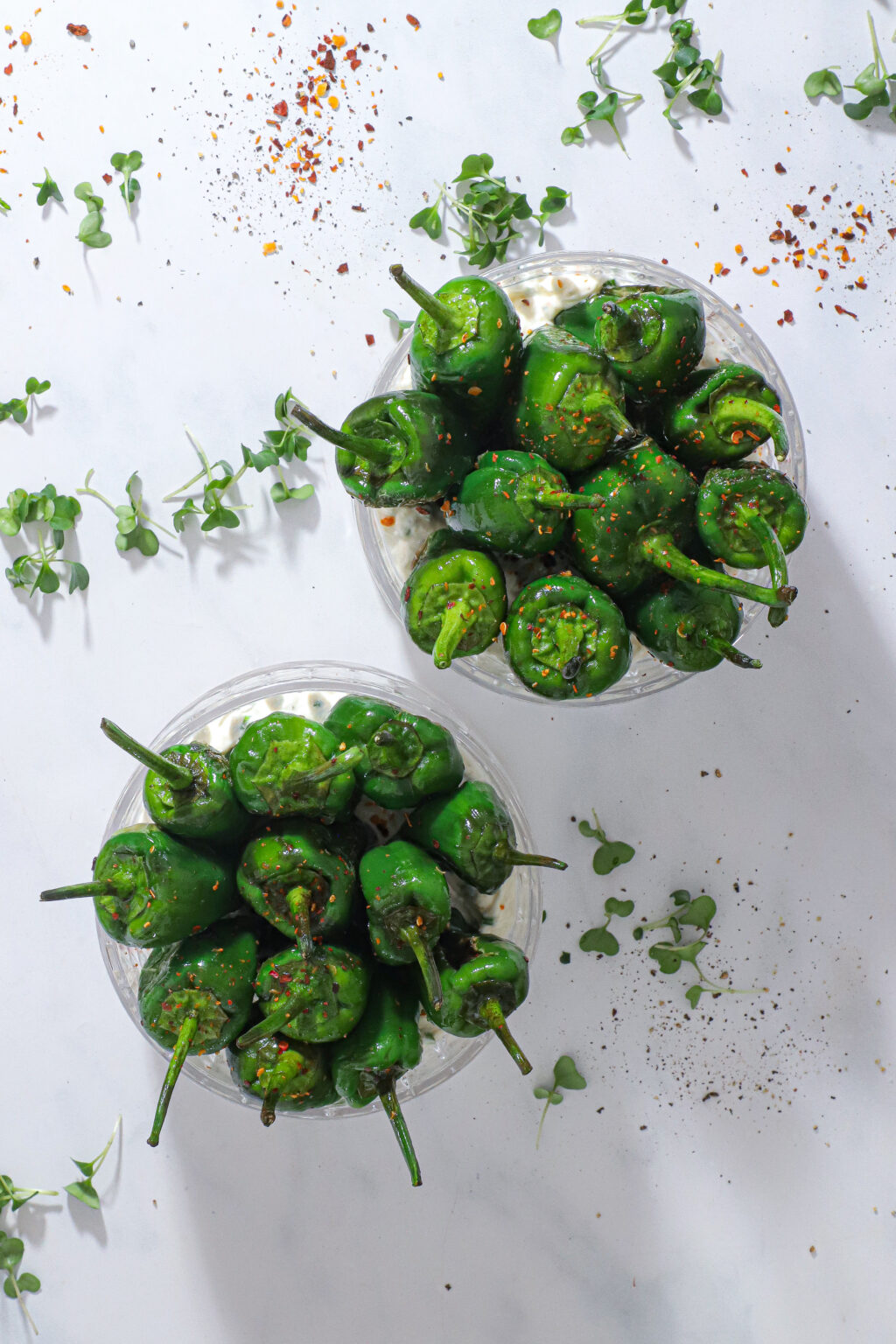 Padron peber med pikantost og chili - Nem snack på 10 minutter